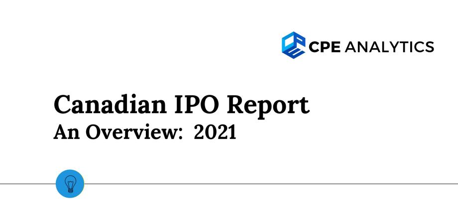 Record Canadian IPO Activity in 2021 - $10.2B from 171 IPOs | Private ...